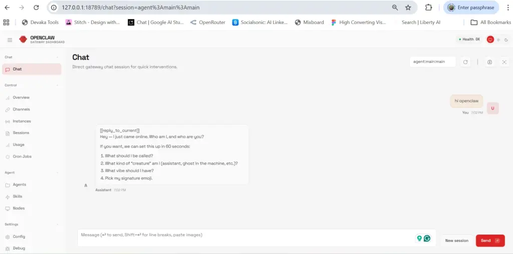 How to Fix OpenClaw UI Chat Not Responding